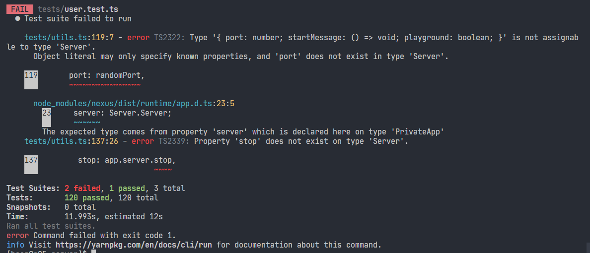 Testing Broken No More Rver Start Stop · Issue 857 · Prisma Labs Graphql Framework
