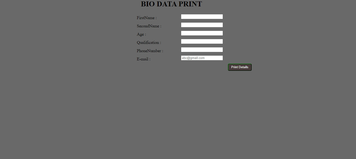 Github Banudanabakiyam Bio Data This Practice Programs Are Useful To