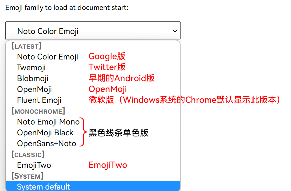 关于在 Chrome 中显示彩色 emoji 的问题 · Issue #881 · snowie2000/mactype · GitHub