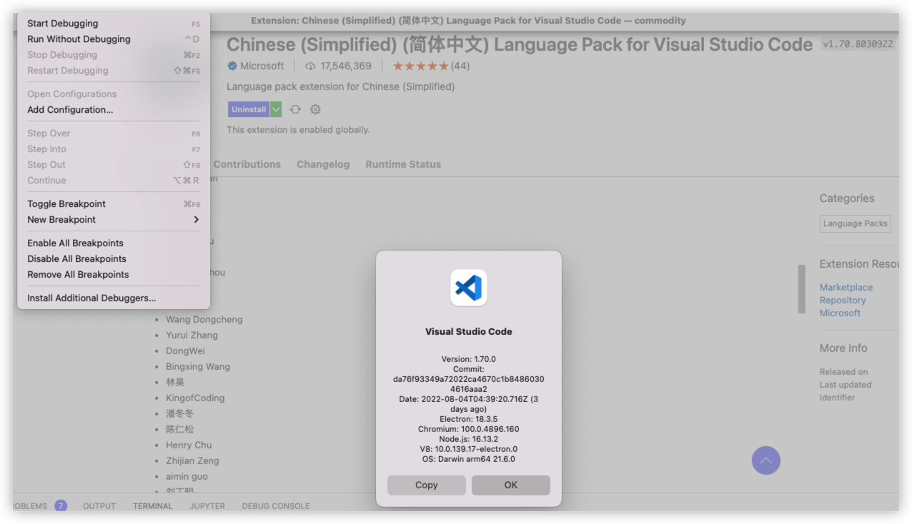 [zh-simplified] extension not work，some menu still english · Issue #986 ...