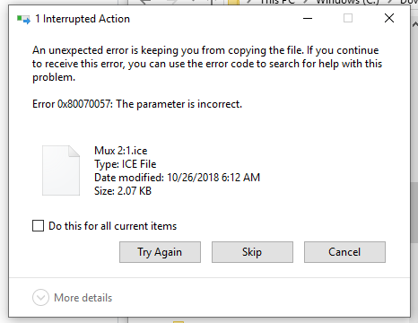 Windows Install zip extract - Error 0x80070057: The parameter is incorrect · Issue #291 ...
