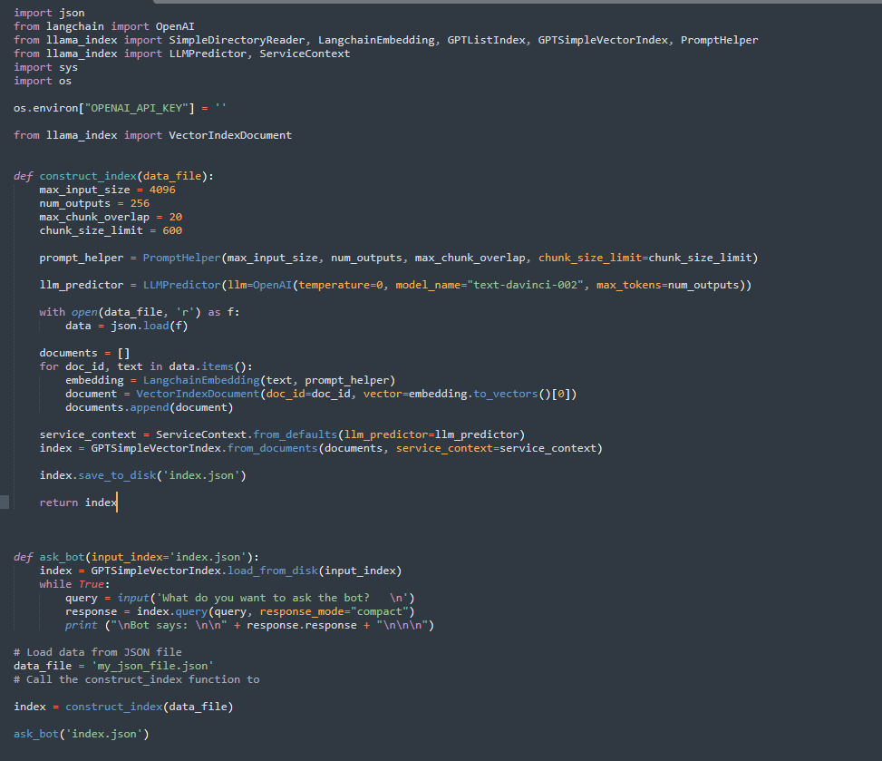 ImportError: cannot import name 'VectorIndexDocument' from 'llama_index' · Issue #1159 · run ...