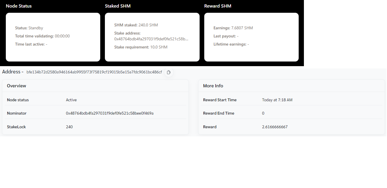 Validator Gui Status Standby While Explorer Status Active · Issue 324 · Shardeumshardeum Bug 