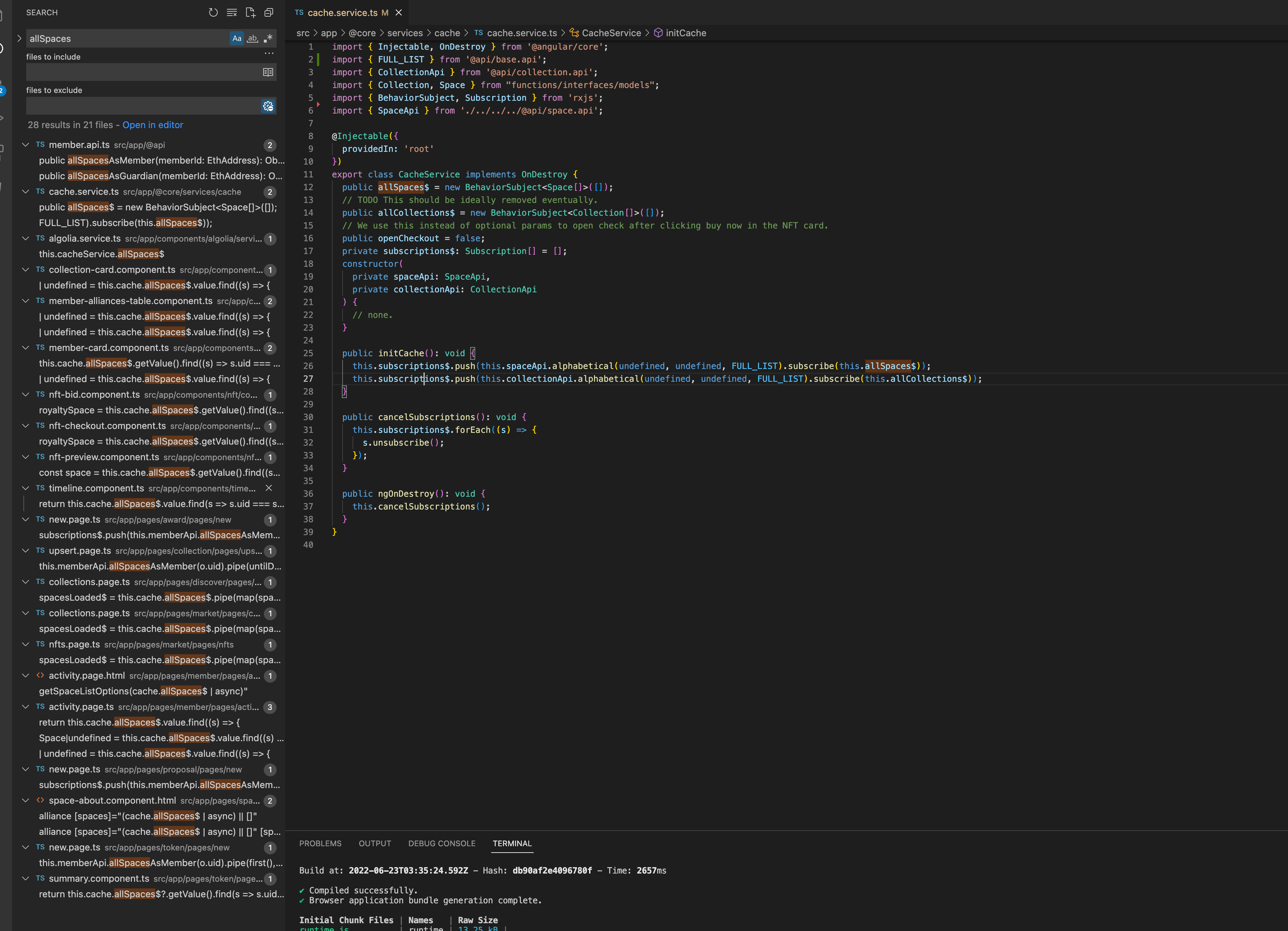 Remove allSpaces/allCollections concept · Issue #1098 · buildcore-io/core · GitHub
