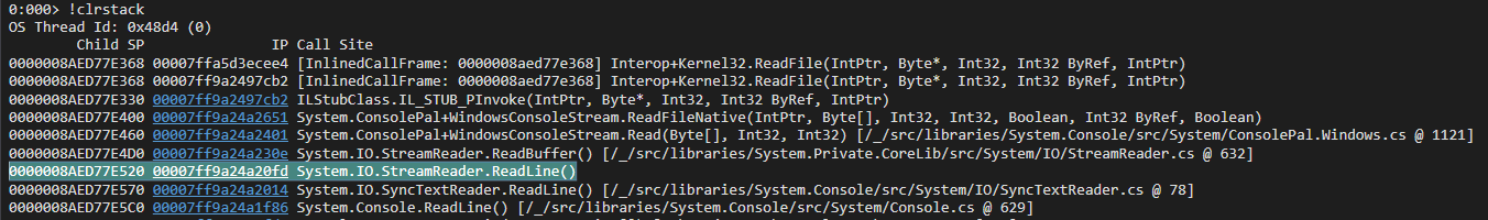 clrstack command missing line information · Issue #2509 · dotnet/diagnostics · GitHub