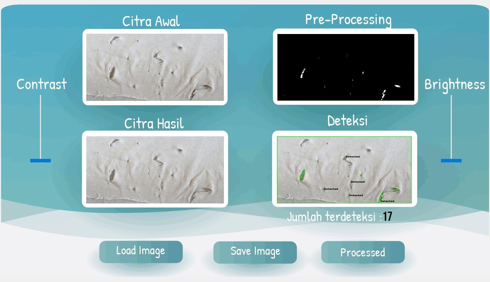 GitHub - arpritanto/Pendeteksi-Kain-Robek-Python: Aplikasi ini dapat mendeteksi kerusakan pada ...