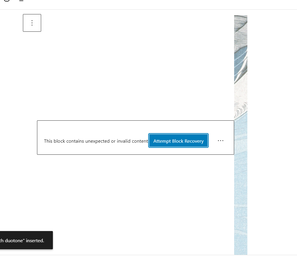 The block contain unexpected or invalid content · Issue #227 ...