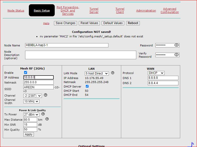 Setup of hap AC3 with 3.23.4.0 problems · Issue #813 · aredn/aredn · GitHub