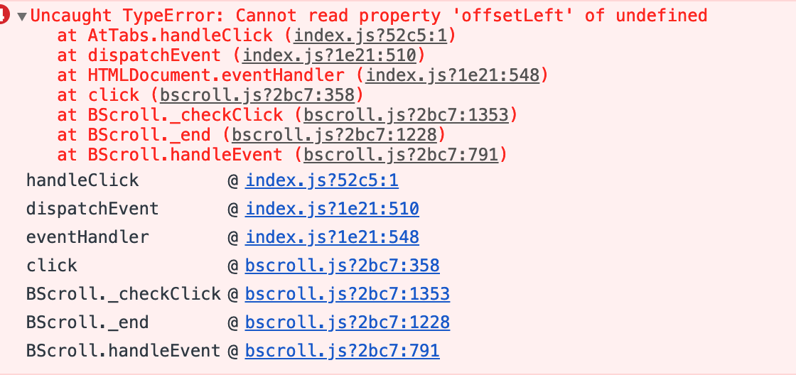 在H5上使用AtTabs报错：Cannot read property 'offsetLeft' of undefined · Issue #511 · jd-opensource/taro ...