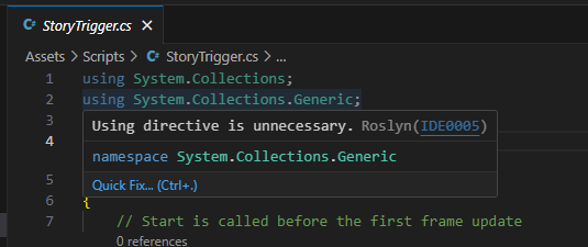 [BUG] Roslyn warnings not displayed a such · Issue #376 · microsoft/vscode-dotnettools · GitHub