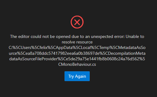 [BUG] Can't Access Definitions · Issue #377 · microsoft/vscode-dotnettools · GitHub