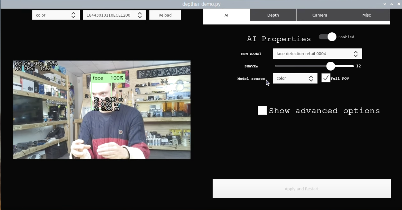 [Question] Demo on M1 Mac Using Oak D Lite doesn't show options · Issue #867 · luxonis/depthai ...
