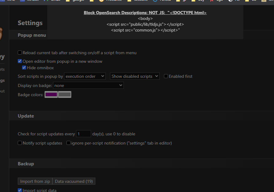Data vacuumed error if "// @require" empty · Issue #1568 · violentmonkey/violentmonkey · GitHub
