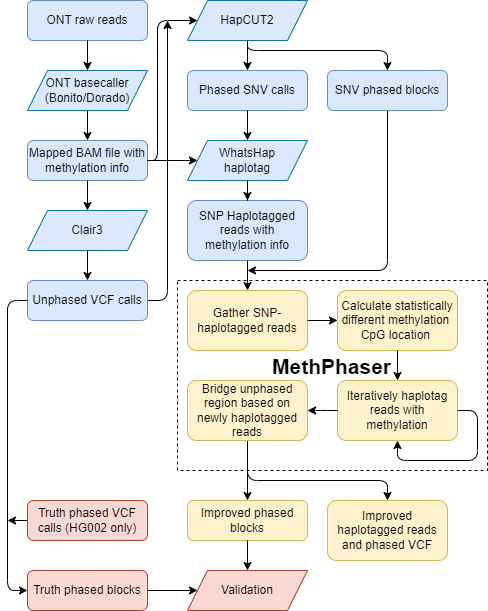 GitHub - treangenlab/methphaser: MethPhaser: methylation-based haplotype phasing of human genomes