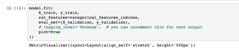 Metricvisualizer Not Showing On Jupyter Notebook · Issue 2351 · Catboost Catboost · Github