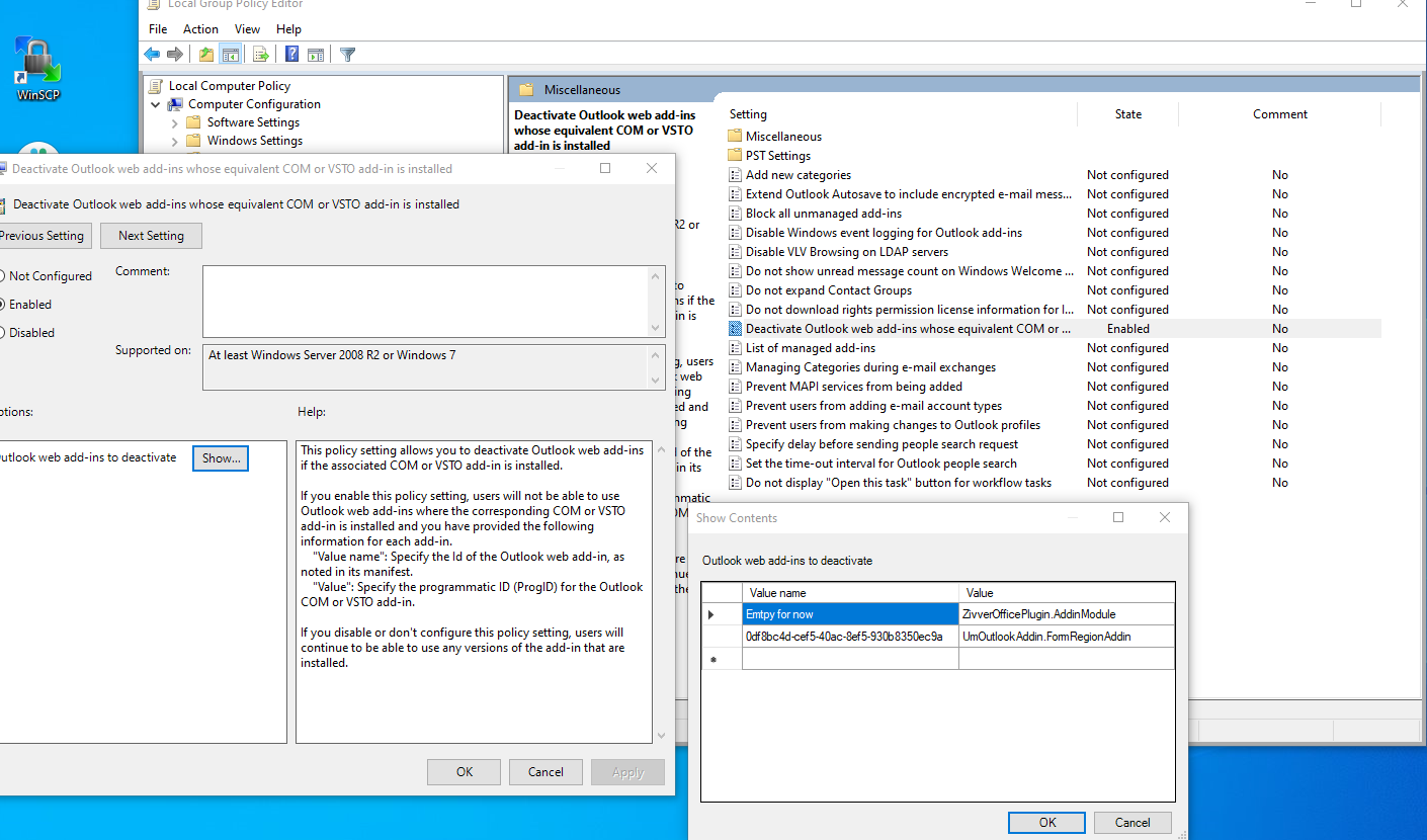 Disabling your Web Add-in if you have an Equivalent COM/VSTO Add-in doesn't work? · Issue #1686 ...