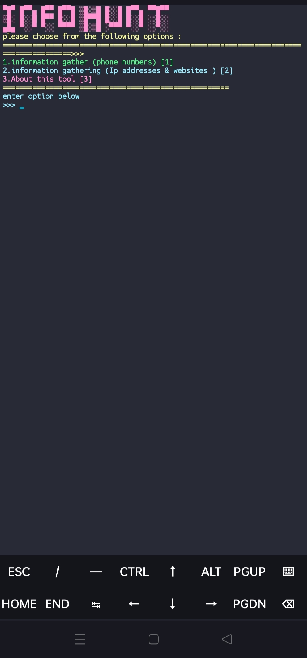 GitHub - MIISTERC/InfoHunt: InfoHunt is a information gathering tool that helps the the user to ...