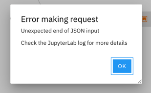 Run pipeline: unexpected end of JSON input · Issue #1929 · elyra-ai/elyra · GitHub