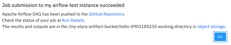 'elyra-pipeline submit' confirmation message does not expose DAG repo link · Issue #2101 · elyra ...