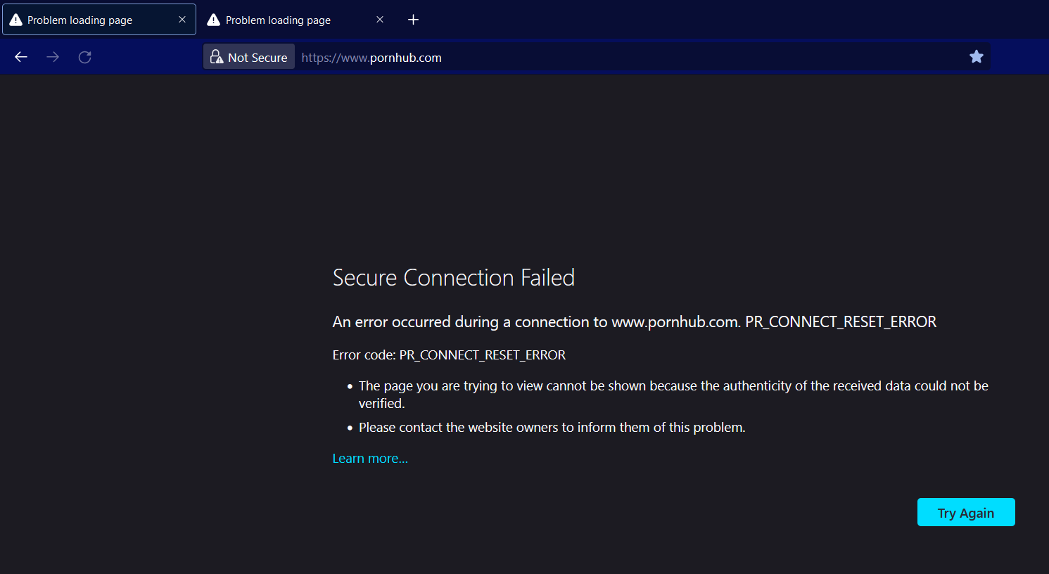 [BUG] NSFW website Connection Failed · Issue #538 · bebasid/bebasid · GitHub