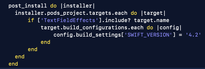 Not working in xCode10 · Issue #162 · raulriera/TextFieldEffects · GitHub