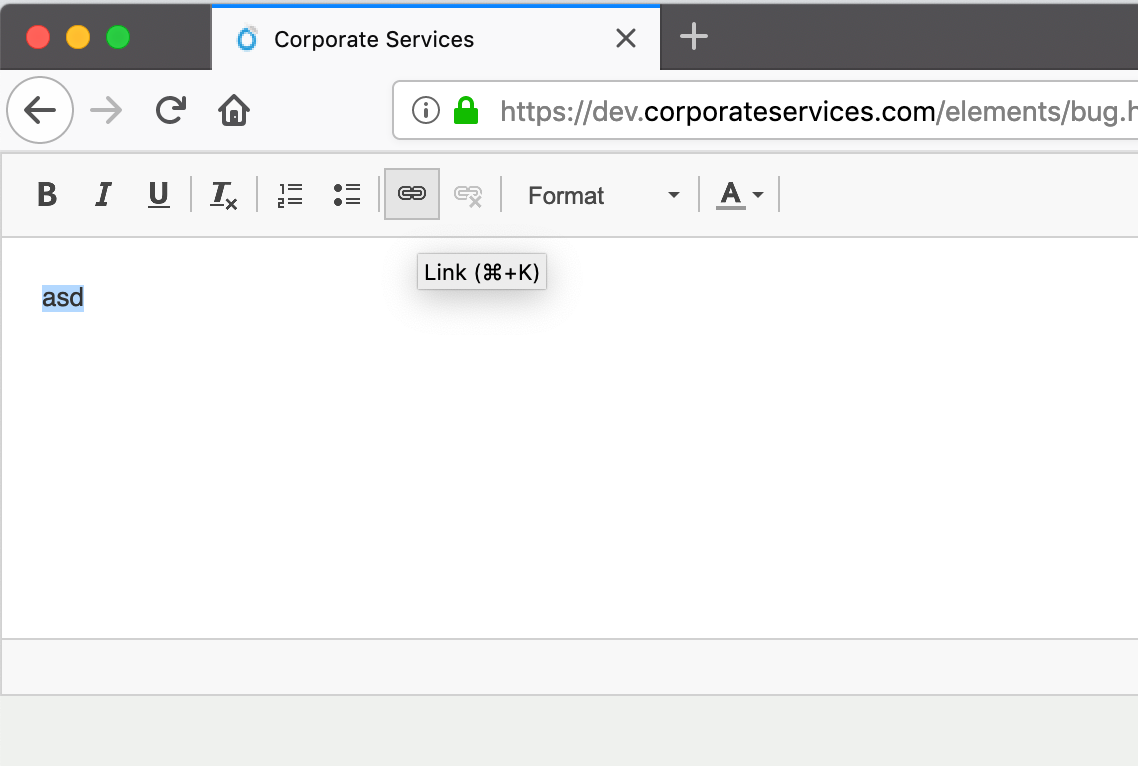 [Polymer/WebComponents + CKEDITOR] adding link to text more than 1 time makes tab unresponsive ...