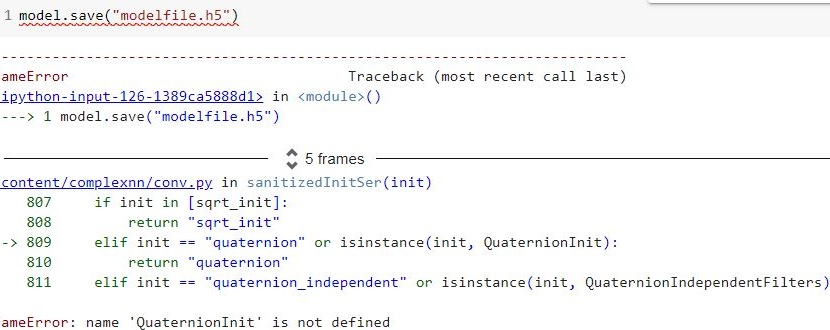 Problem with saving the model file · Issue #2 · NMADALI97/Quaternion-Convolutional-Neural ...