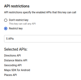 This IP, site or mobile application is not authorized to use this API key. Request received from ...