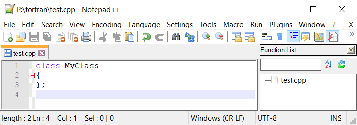 Function List does not show C++ classes · Issue #5733 · notepad-plus ...