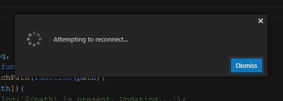 Attempting to reconnect ... · Issue #163 · microsoft/vscode-remote ...