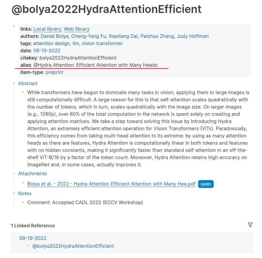 create alias using original title when using citekey as zotero pages' title. · Issue #6692 ...