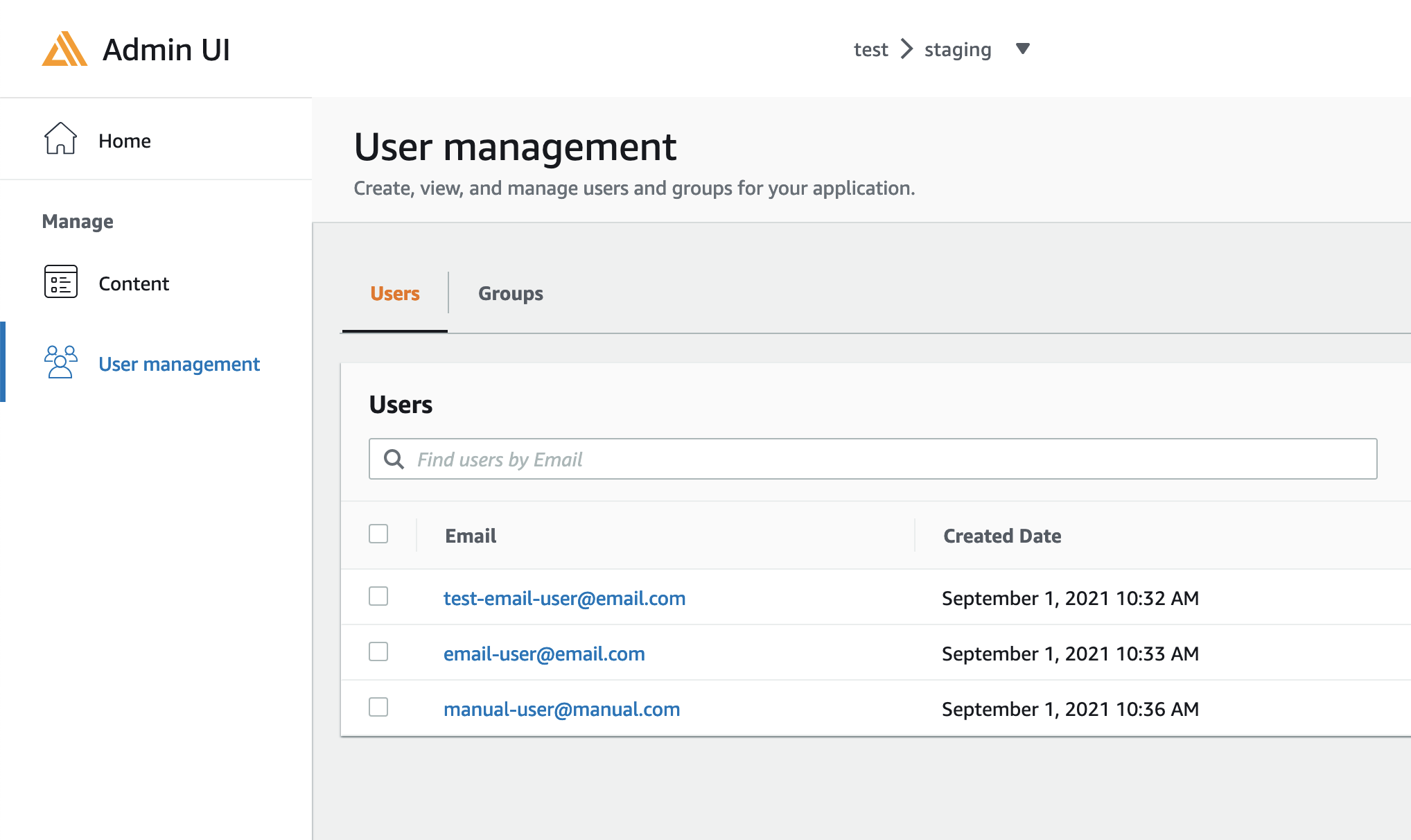 Application users not visible for admin with Manage only access · Issue #312 · aws-amplify ...