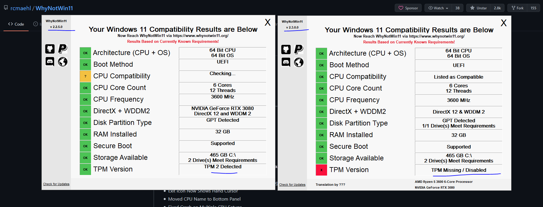 Non-Admin TPM check fails on Non-English Systems · Issue #211 · rcmaehl/WhyNotWin11 · GitHub