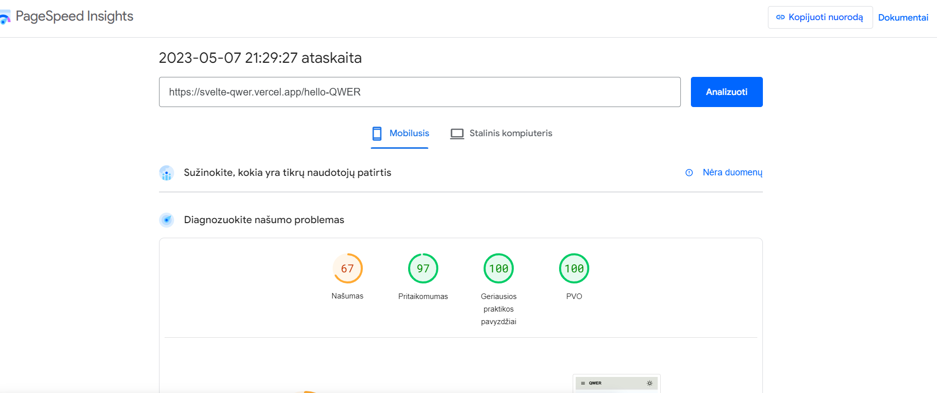 Google Pagespeed Performance · Issue #70 · kwchang0831/svelte-QWER · GitHub
