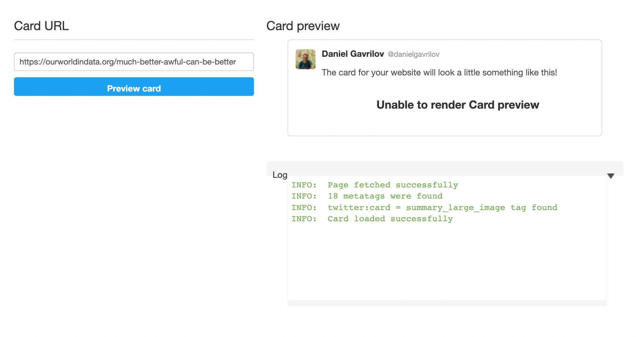 Facebook (and Twitter?) are not showing our thumbnails in cards · Issue #1561 · owid/owid ...