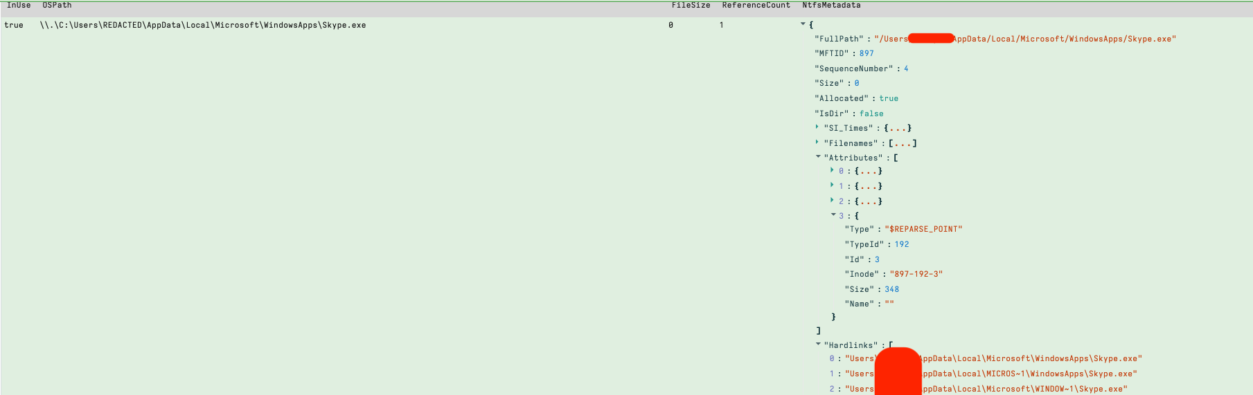 parsing $REPARSE_POINT as part of file search · Issue #2427 · Velocidex/velociraptor · GitHub