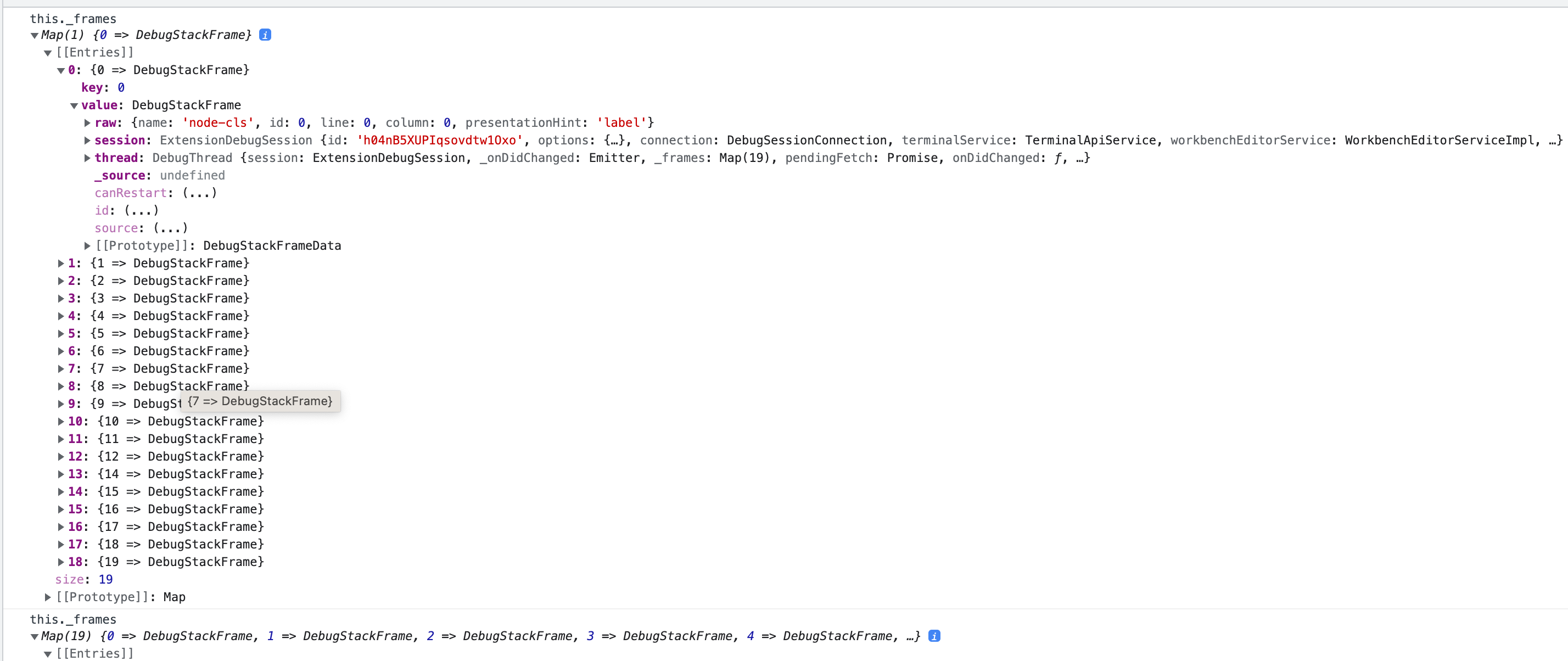 [BUG] NodeJS 调试首次调试时，暂停时自动定位的帧不是断点所处的位置 · Issue #2465 · opensumi/core · GitHub