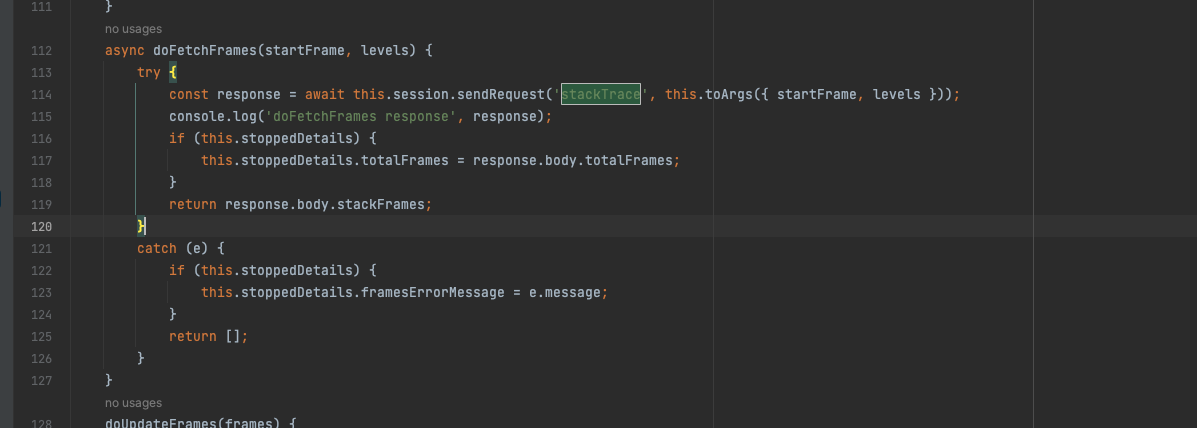 [BUG] NodeJS 调试首次调试时，暂停时自动定位的帧不是断点所处的位置 · Issue #2465 · opensumi/core · GitHub