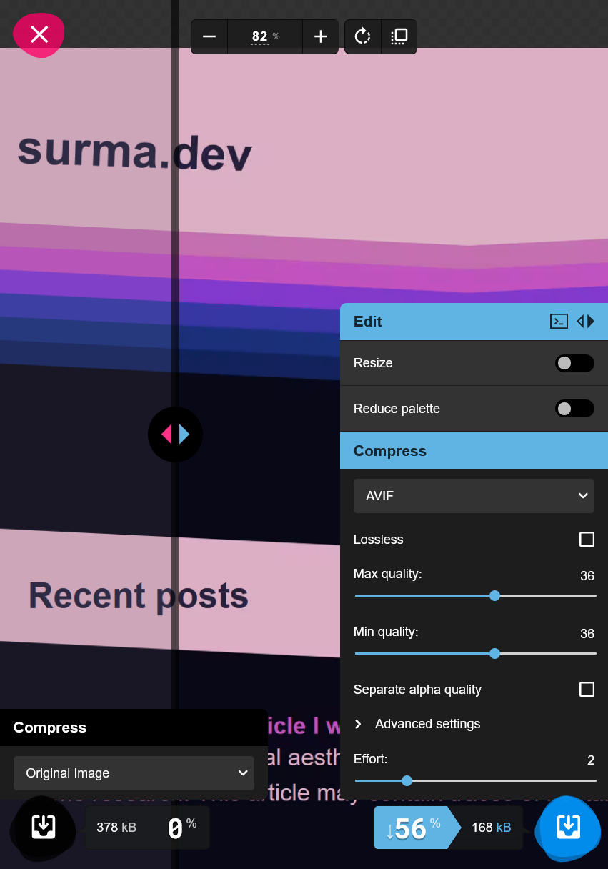 AVIF consistantly shifts colors · Issue #960 · GoogleChromeLabs/squoosh · GitHub