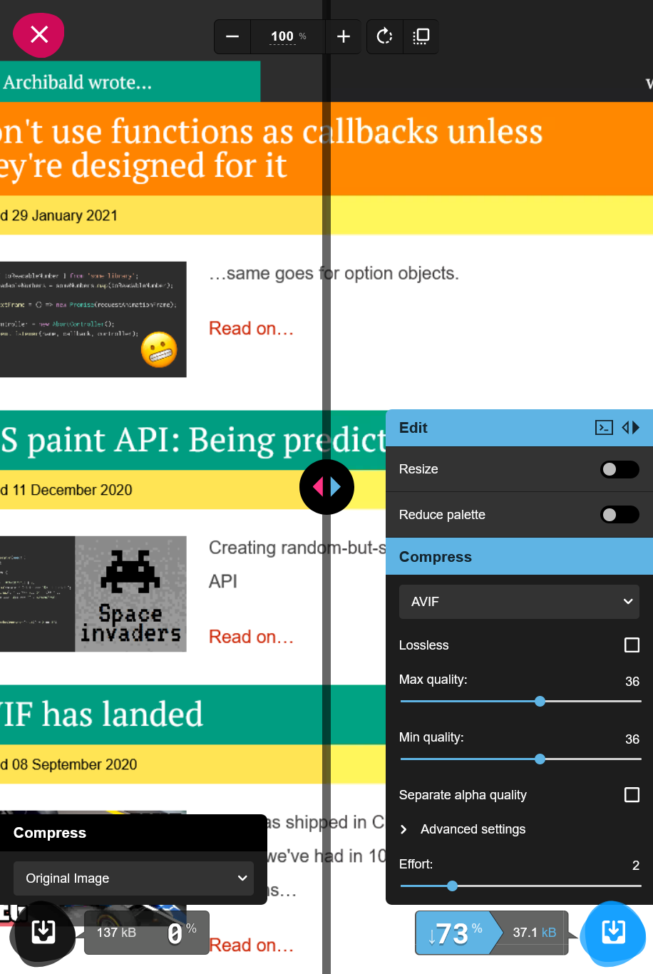 AVIF consistantly shifts colors · Issue #960 · GoogleChromeLabs/squoosh · GitHub