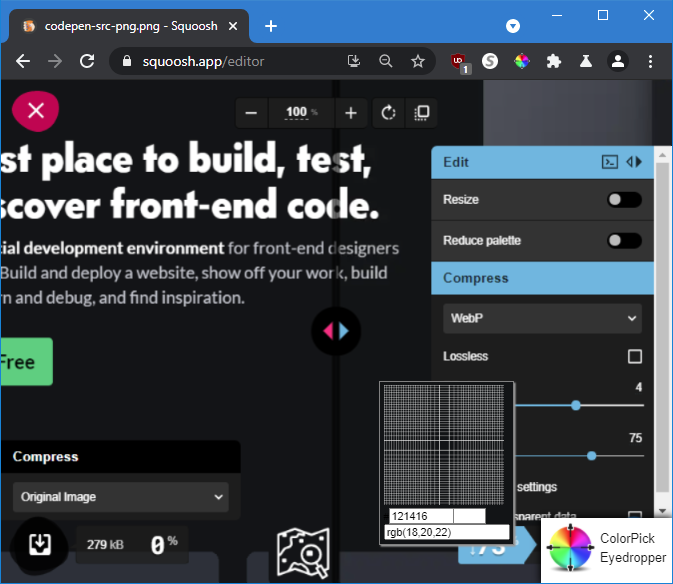 AVIF consistantly shifts colors · Issue #960 · GoogleChromeLabs/squoosh · GitHub