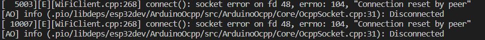 I Am Trying To Connect Esp32 To Steve Webserver Using Ocpp16 But I Am Not Able To Connect It