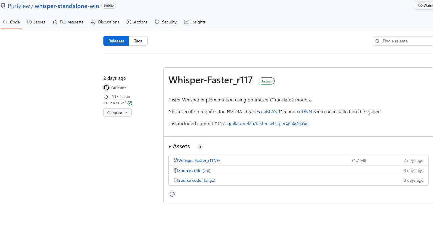 Help for installing phyton component for Ctranslate2 and WhisperX · Issue #6914 · SubtitleEdit ...