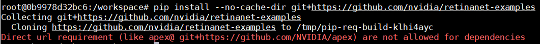 Failed to install the retinanet through pip · Issue #100 · NVIDIA/retinanet-examples · GitHub