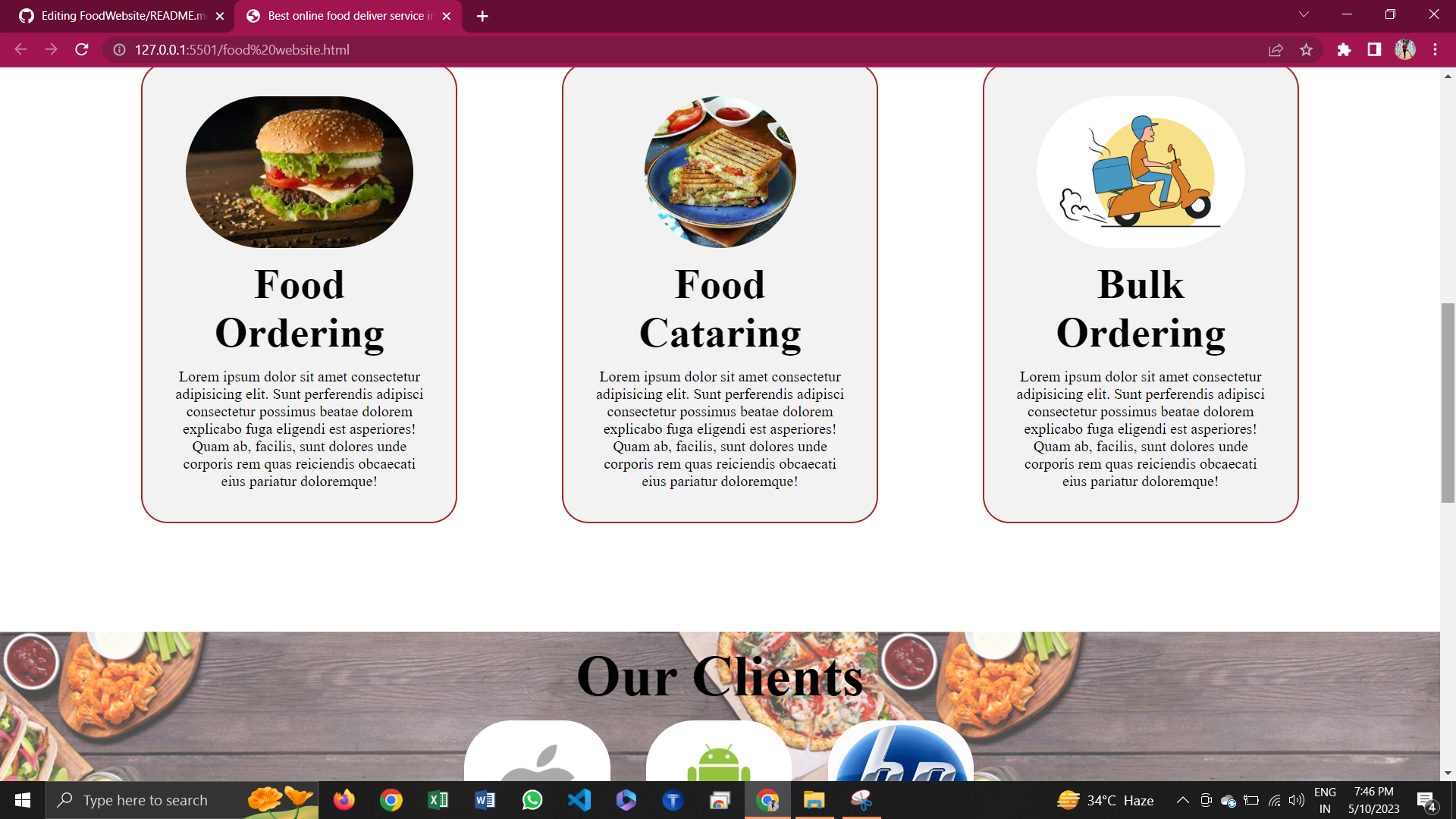 GitHub - GauravNandedkar123/FoodWebsite: I Developed this Portfolio website using CSS and HTML