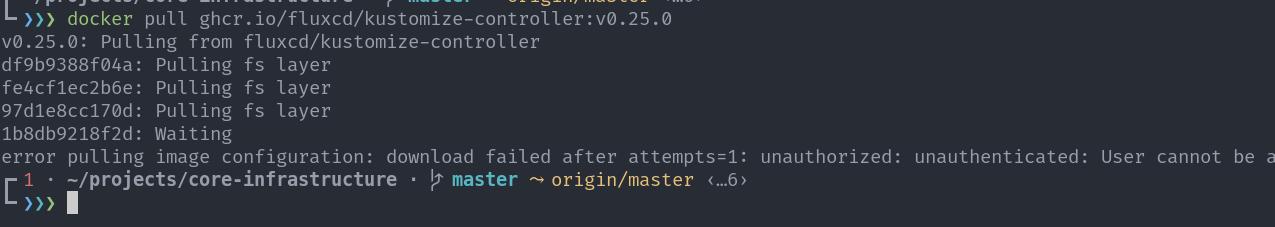 `flux bootstrap` Image pull failed because unauthorized (ghcr.io) · Issue #2860 · fluxcd/flux2 ...
