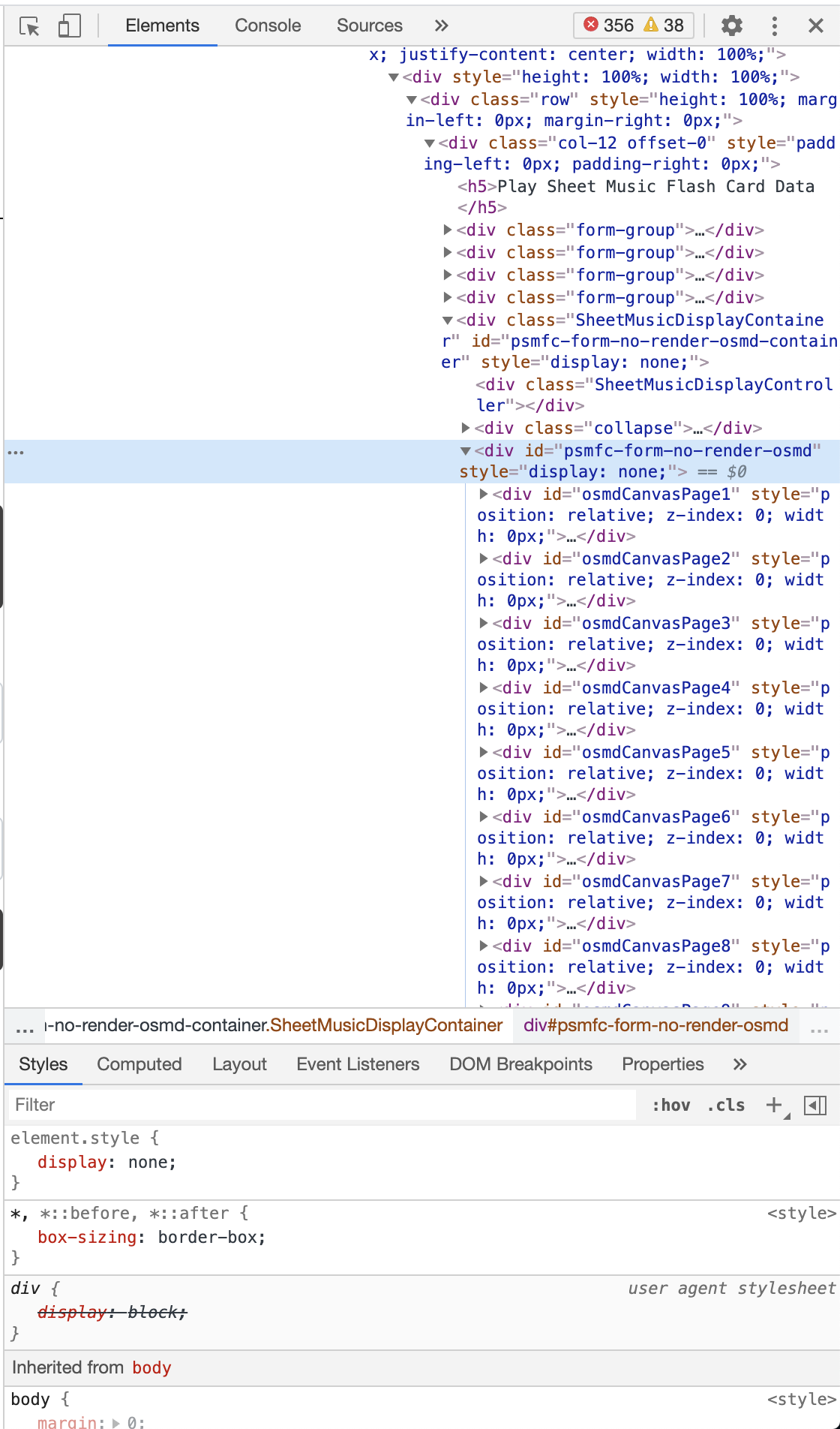 How To Interrogate Sheet Music Without HTML Container · Issue #906 ...