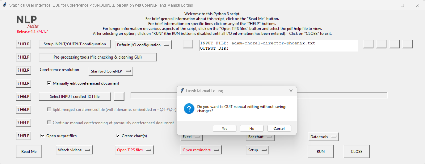 [BUG]: No Saving Button in the Manually edit coreferance · Issue #1220 · NLP-Suite/NLP-Suite ...