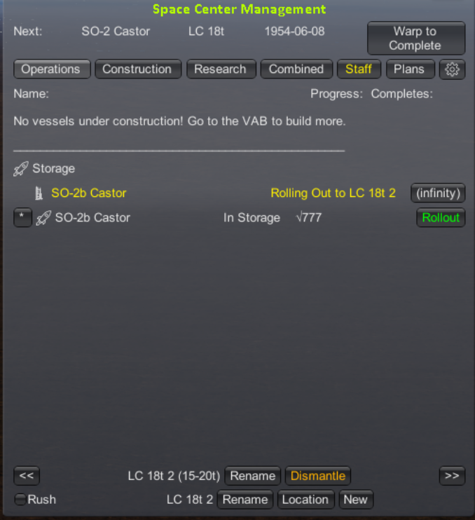 Upgrading LC while vessel is rolling out changes rollout time to infinity · Issue #118 · KSP-RO ...