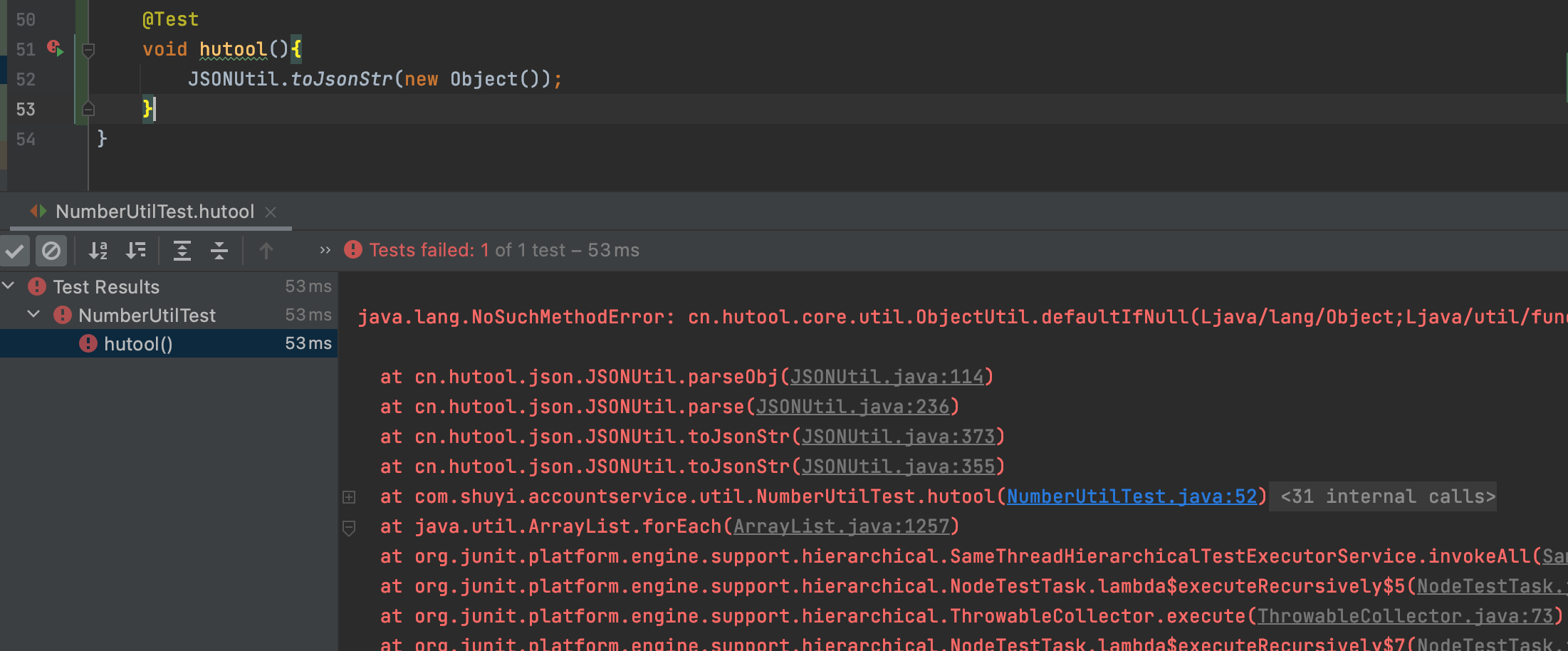 JSONUtil.toJsonStr()报错 · Issue #2408 · chinabugotech/hutool · GitHub